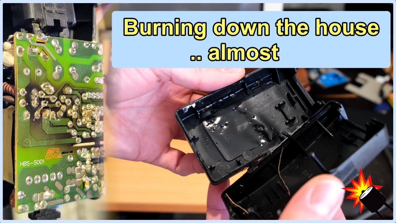 Melted VGA Splitter PSU | Fire Hazard - YouTube