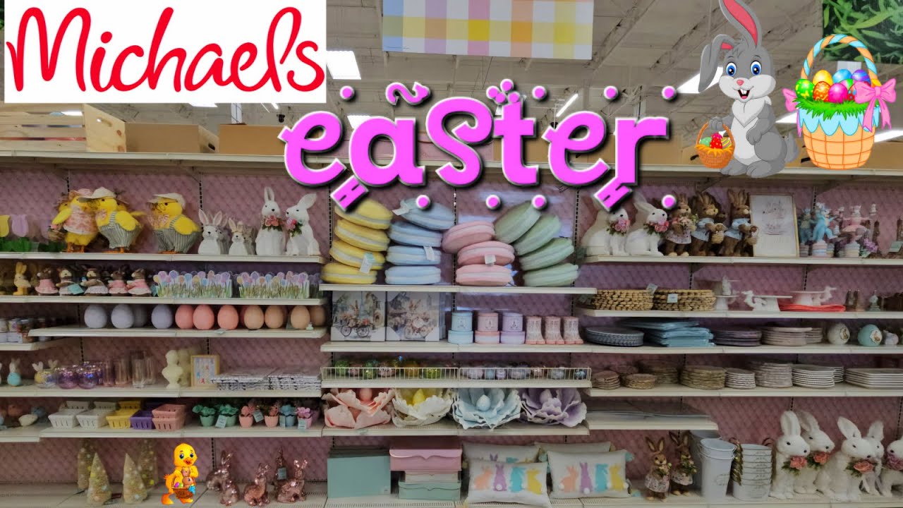 MICHAELS CRAFT STORES EASTER 🐣 DECORATIONS WALKTHROUGH 2025 - YouTube