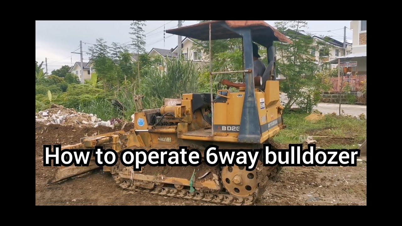 how to operate bulldozer | paano mag operate ng bulldozer manual - YouTube