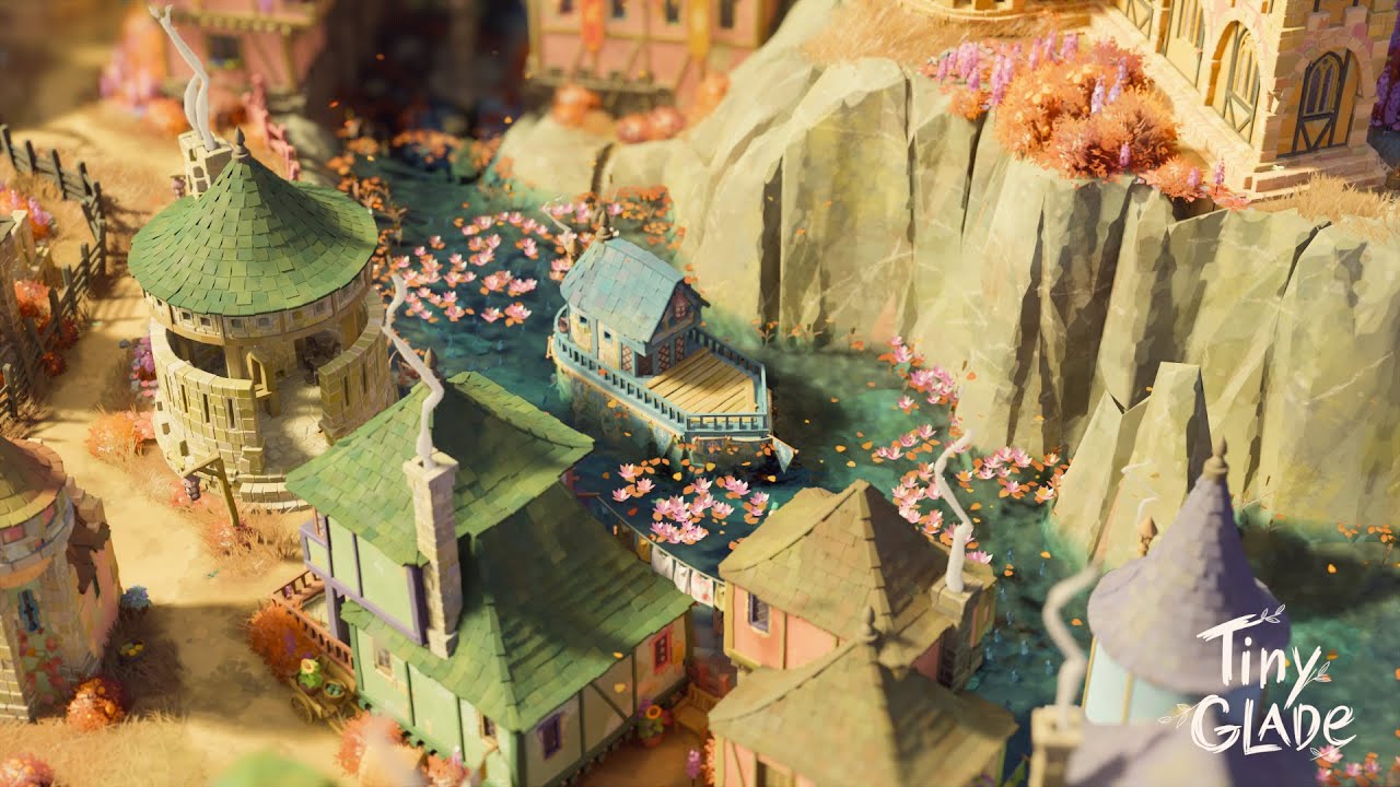 The city of colors - Tiny Glade - Speed build - YouTube