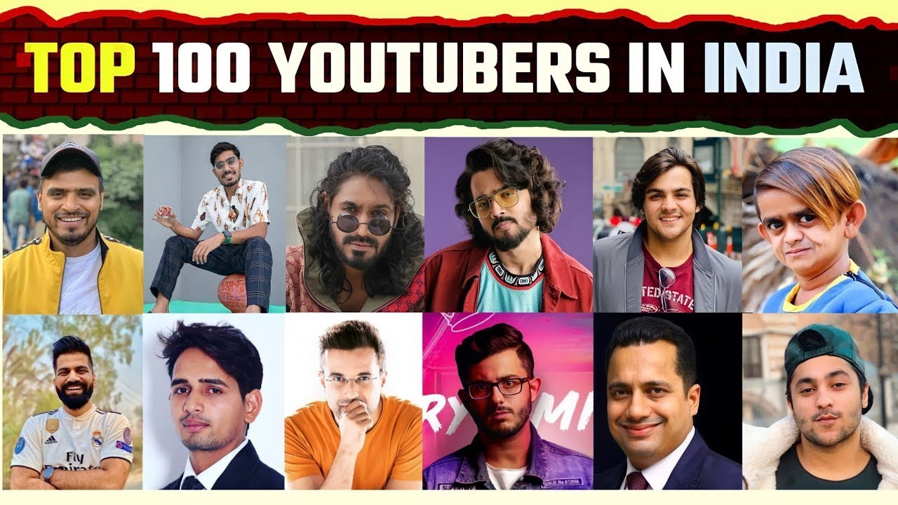 Top Indian YouTubers With The Most Subscribers | Who is the No 1 ...