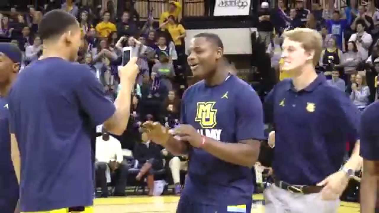 Marquette Madness 2014 Dunk Contest - Wally Ellenson vs. Deonte Burton ...
