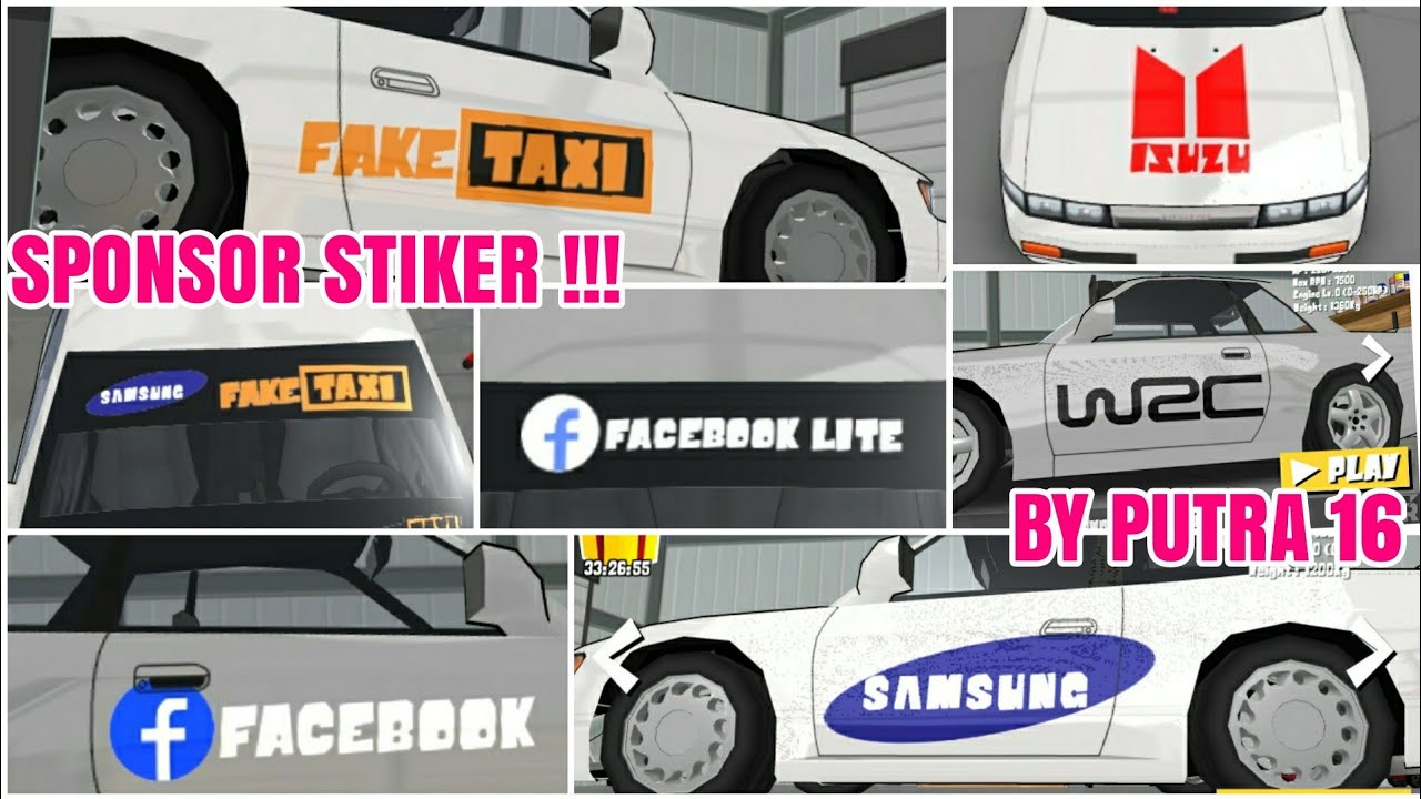 SPONSOR STIKER FR LEGENDS || BY PUTRA 16 || FR LEGENDS - YouTube
