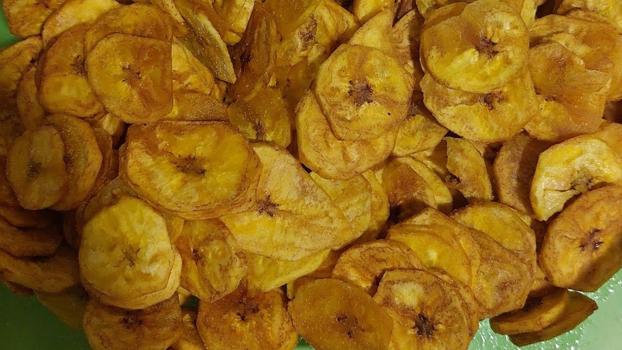 banana chips rapido e fácil de fazer/banana verde frita/salgadinho de ...