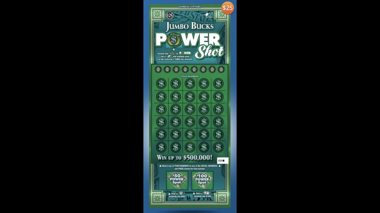 Jumbo Bucks Power Shot - Georgia Lottery $25 (August 2022) - YouTube