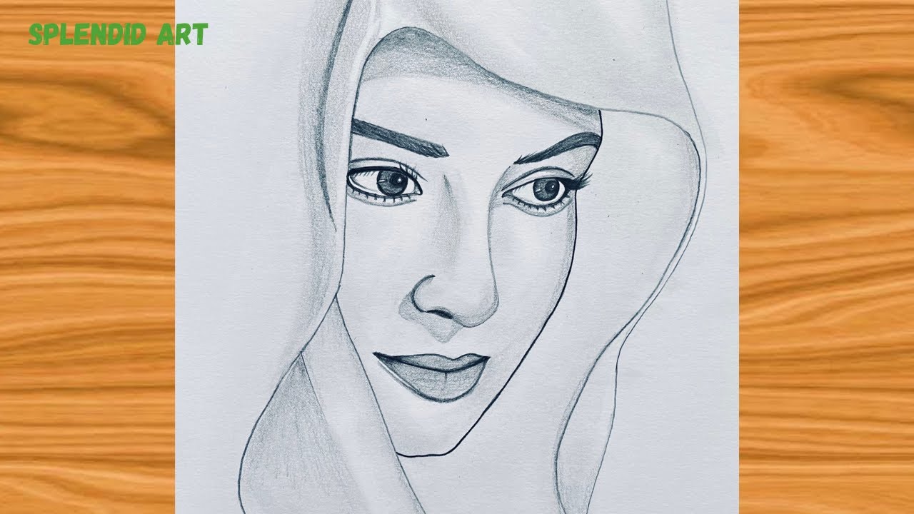 How to draw a traditional girl || Drawing easy - YouTube