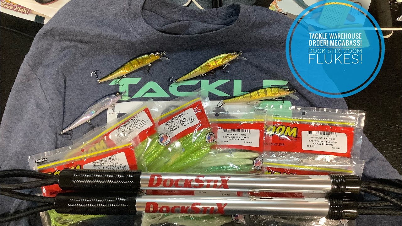 Tackle Warehouse Order! Megabass! Dock Stix! Zoom Flukes! - YouTube