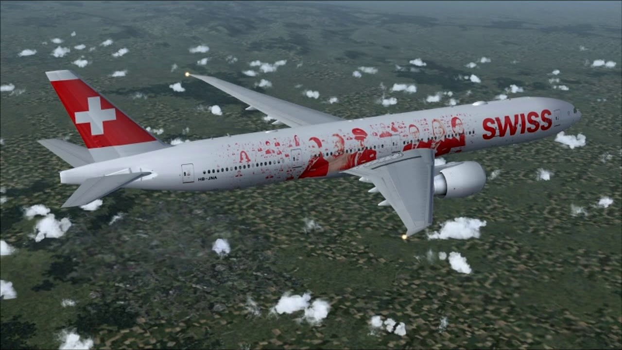 LX177 777-300ER SWISS SINGAPORE - ZURICH - YouTube