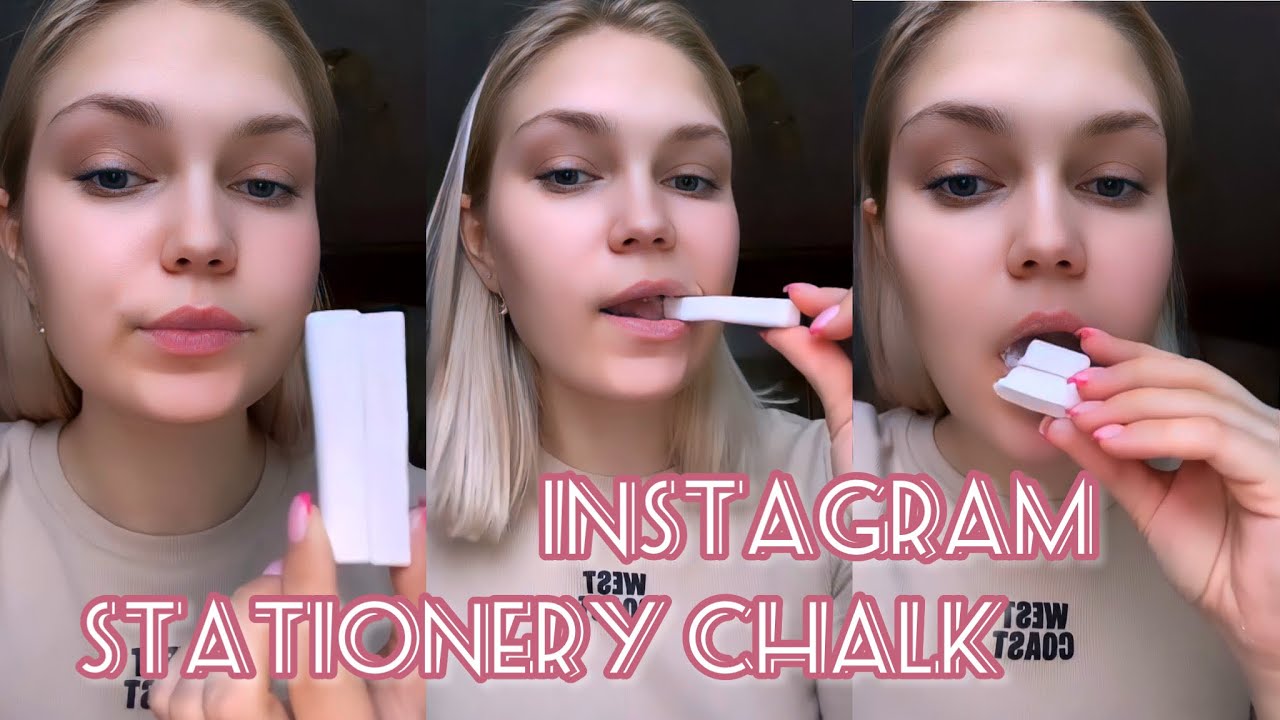 ASMR | CRUNCH from instagram | Канцелярский мел #мел #хруст #asmr # ...
