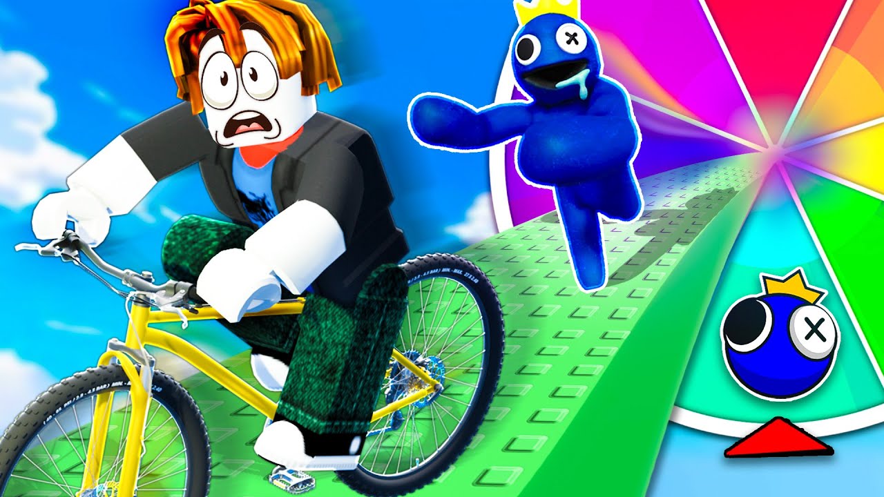 Roblox Bike Obby, But A WHEEL Controls My GAME! - YouTube