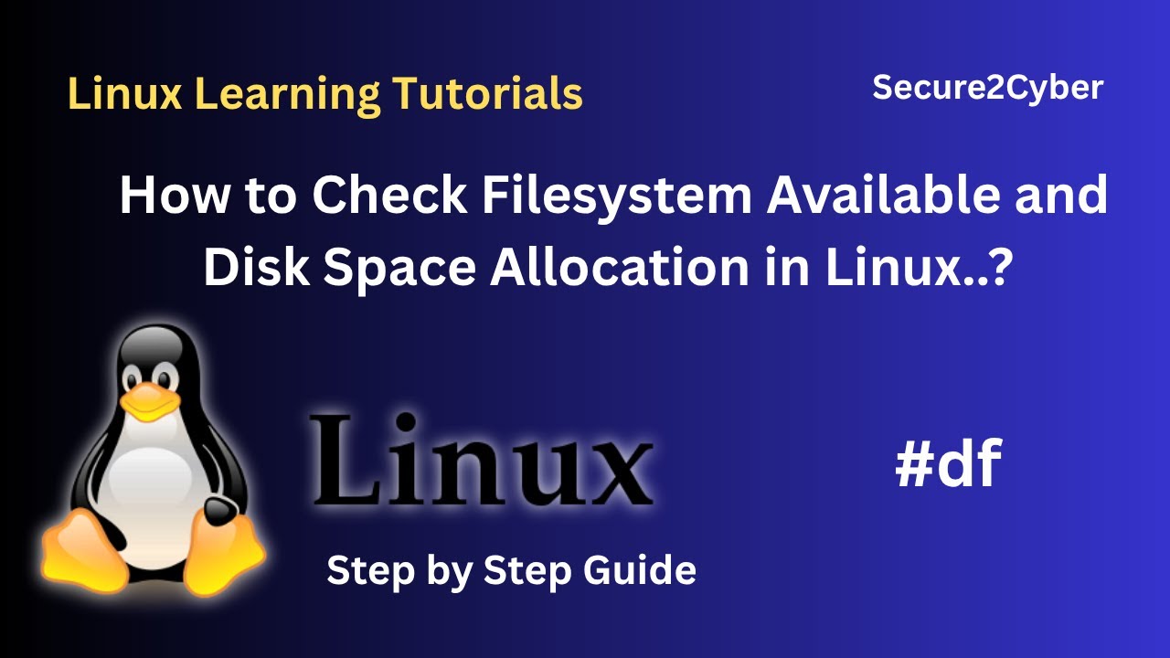 How to Check Filesystem Available and Disk Space Allocation in Linux ...