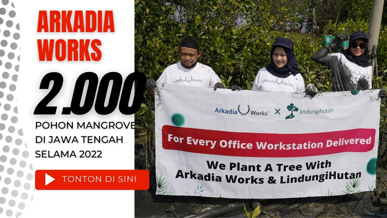 Arkadia Works Berkolaborasi untuk Menanam 2.000 Mangrove di Jawa Tengah - YouTube