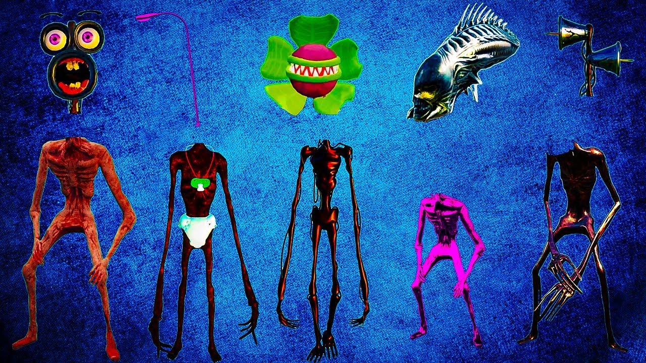 WRONG HEADS 5 SIREN HEAD, SIREN LIGHT HEAD LONG NECK, SIREN HEAD ALIEN ...