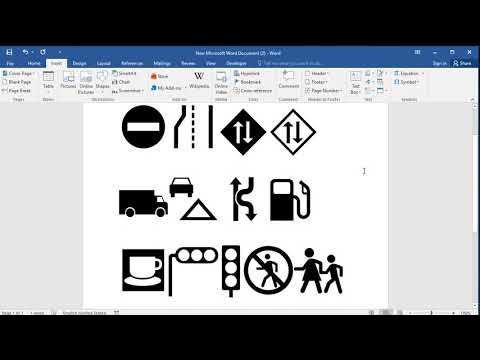 Insert traffic symbols in word - YouTube