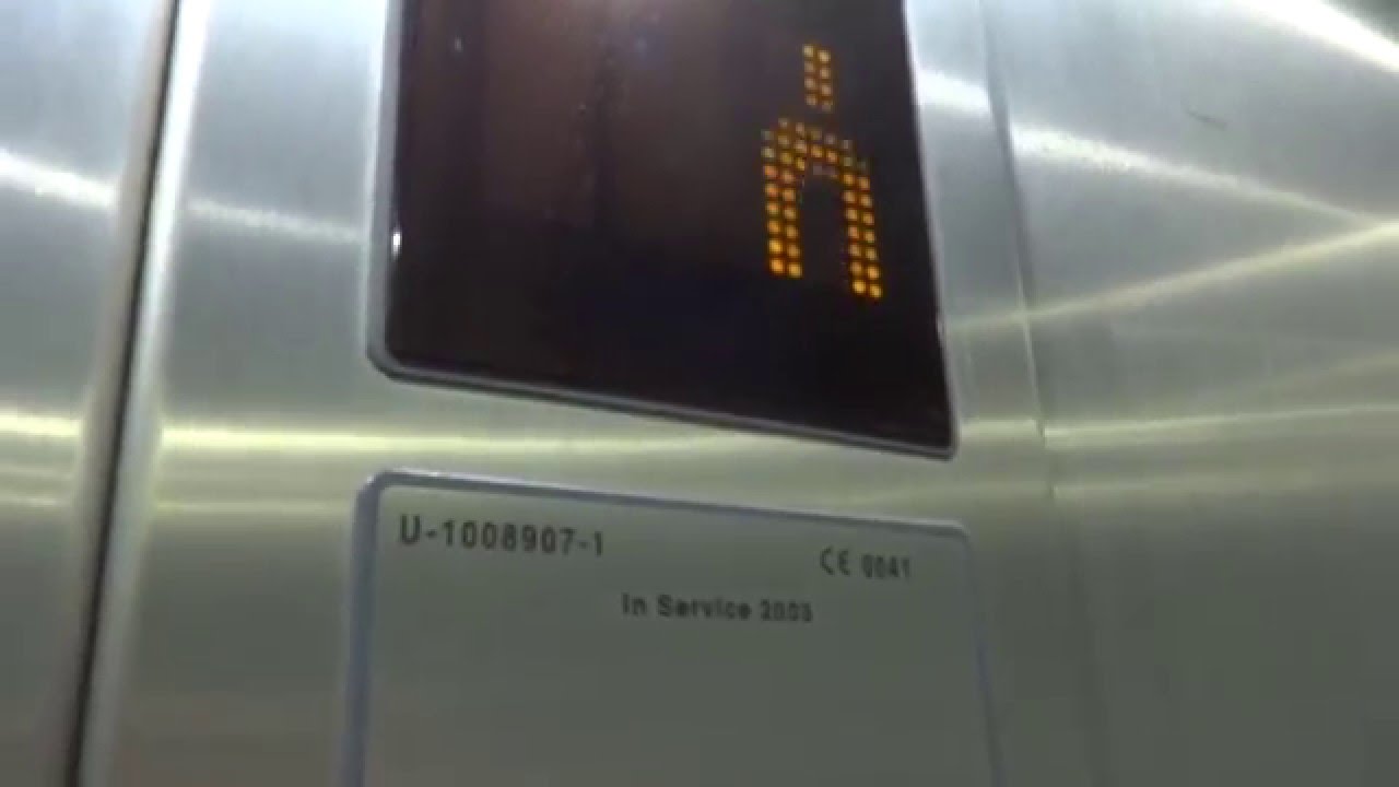 Schindler MRL Lift @ Meadowhall (up to cinema) - YouTube