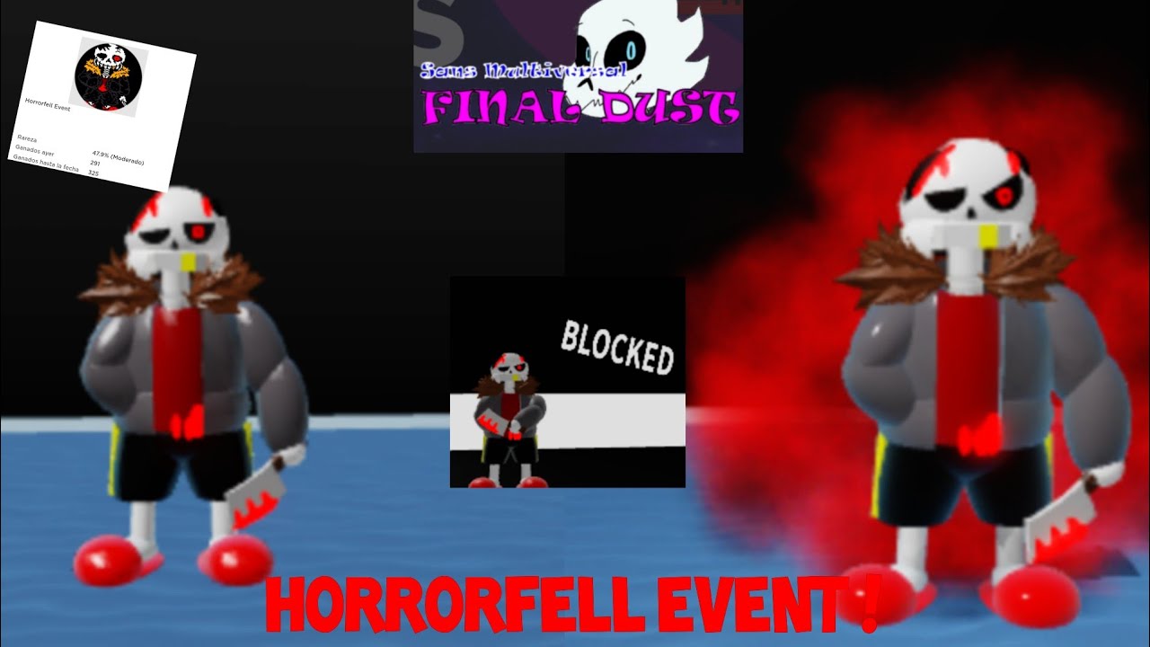 HorrorFell Event ! , Undertale Multiversal Final Dust - YouTube