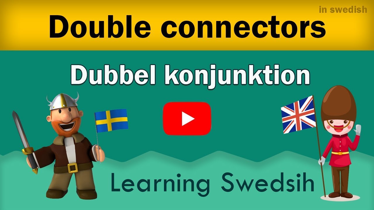Learning Swedish (Double connectors) "Swedish dialogue" (2020) - YouTube