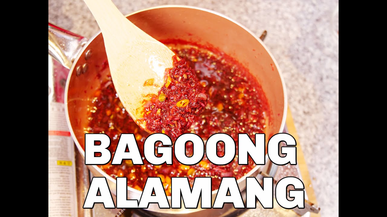 Bagoong Alamang Recipe Sauteed Shrimp Paste - YouTube