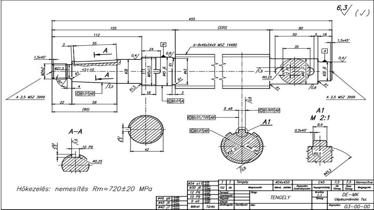 Bordás tengely / Szelvényábrázolás [Time Lapse] - YouTube