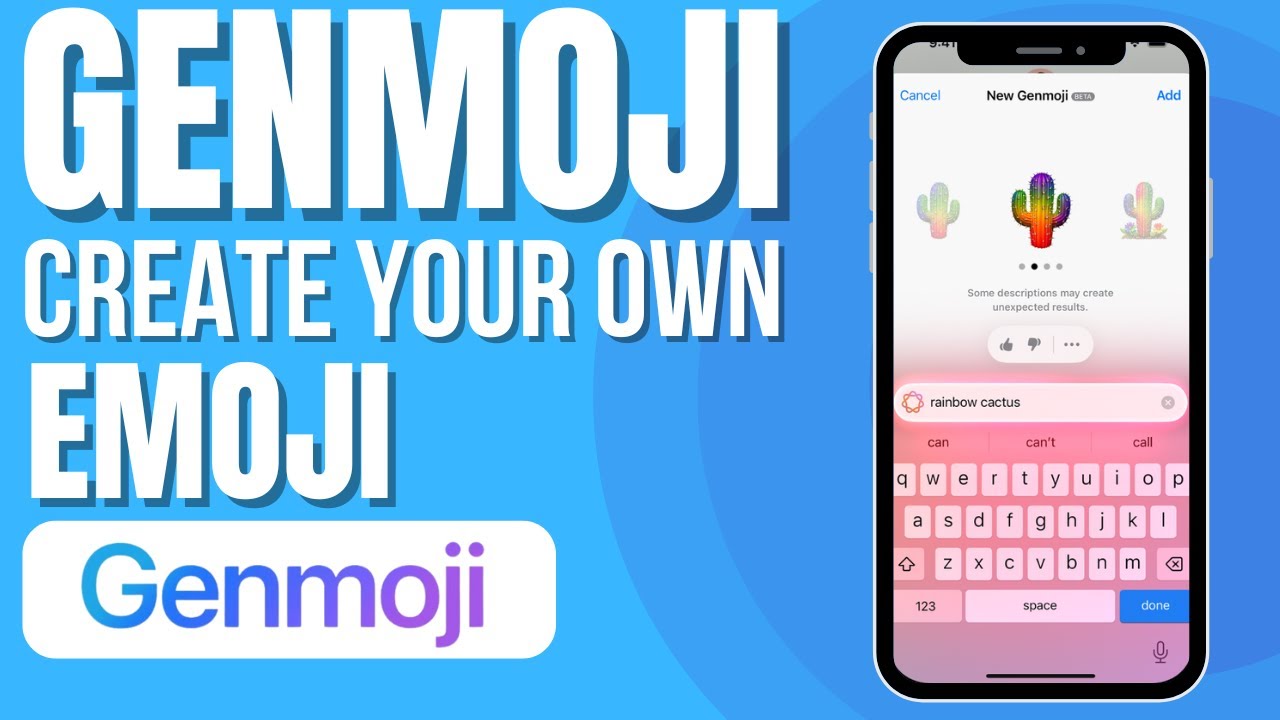 How To Create Your Own Emoji In Genmoji (Iphone) - YouTube