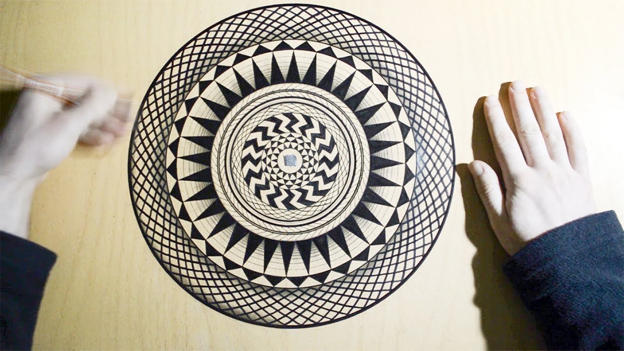 Old Geometric Drawing - Not a Tutorial - reupload from my old channel ...