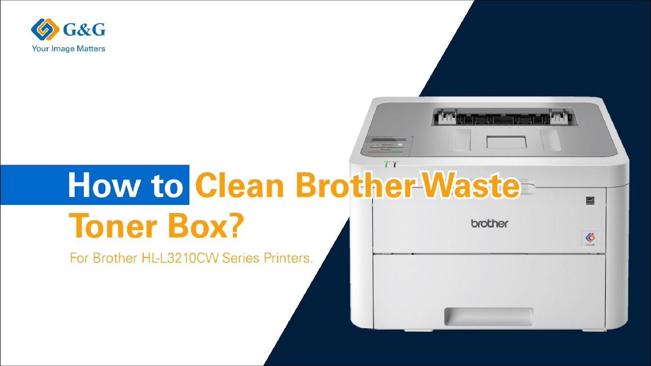 How to Clean Brother HL L3210CW Sereis Waste Toner Box? - YouTube