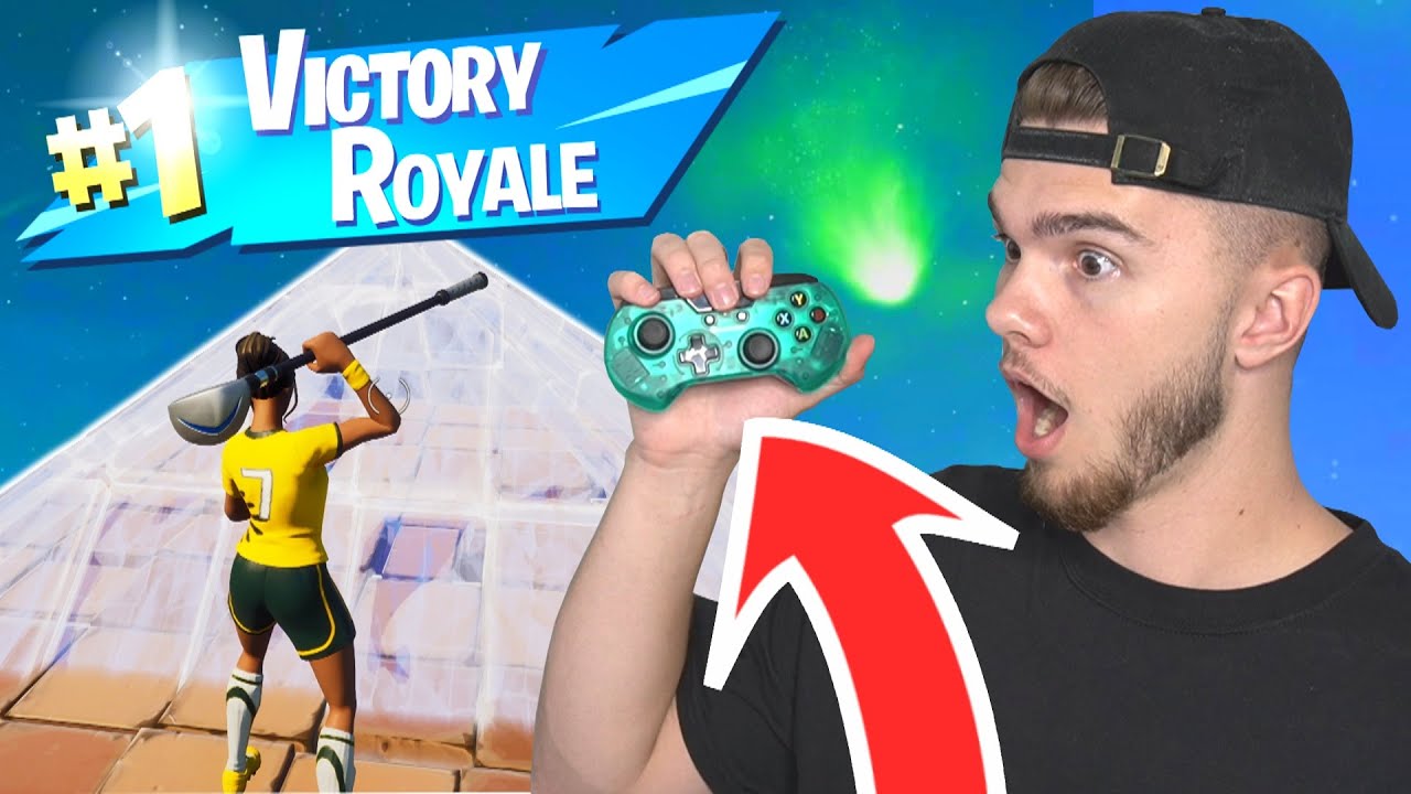 I played Fortnite with the SMALLEST controller... - YouTube