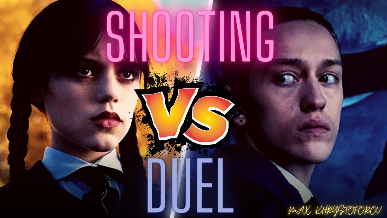 WEDNESDAY VS XAVIER . SHOOTING DUEL. wednesday season 2. #wednesday # ...