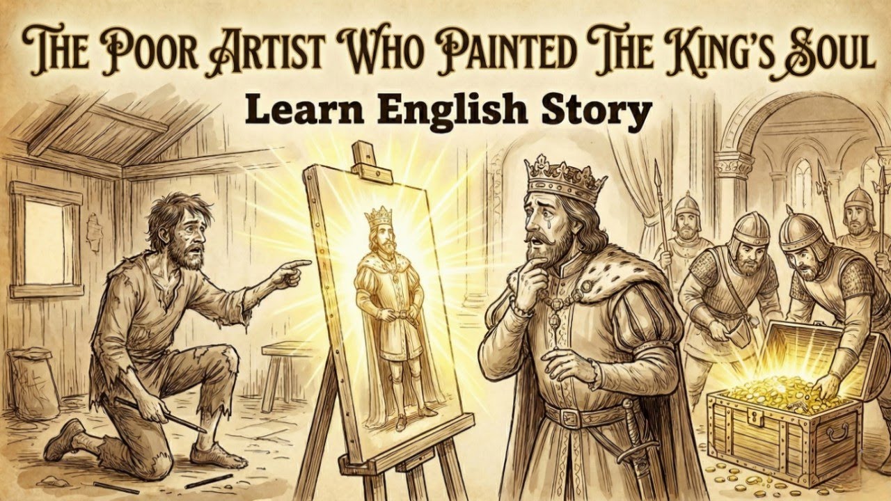 Learn English Through Story | The Poor Artist who Painted the King ...