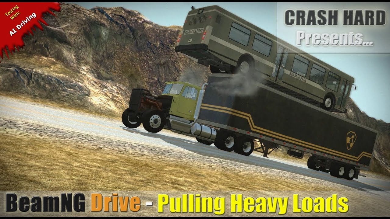 BeamNG Drive - Pulling Heavy Loads - YouTube