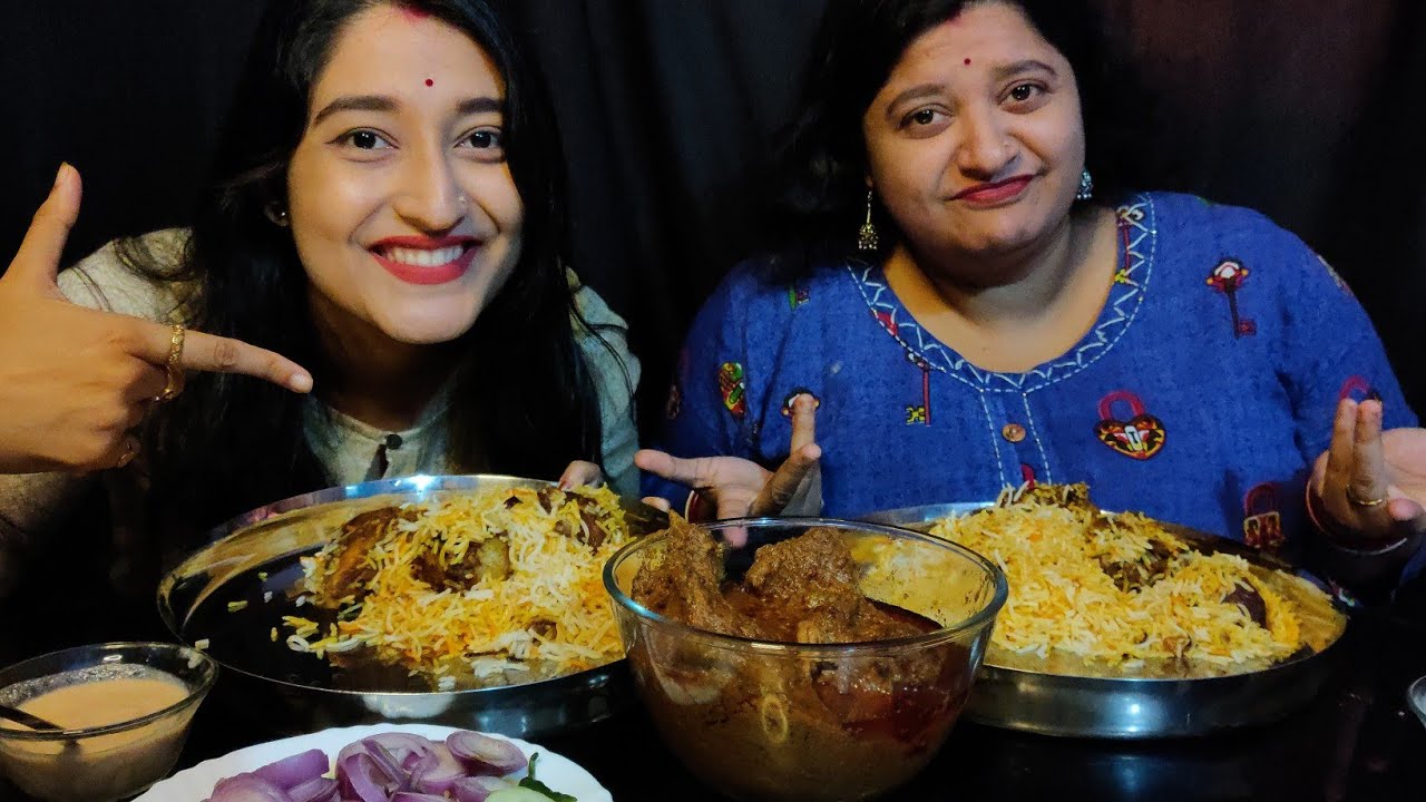 Biriyani Chicken Chaap Eating Show/Bengali Eating Challenge/Eating Show ...