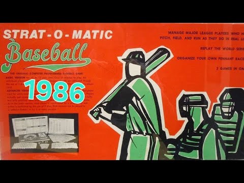 1986 Opening Day - Phillies at Reds- 4/7/1986 - Strat-O-Matic Baseball ...