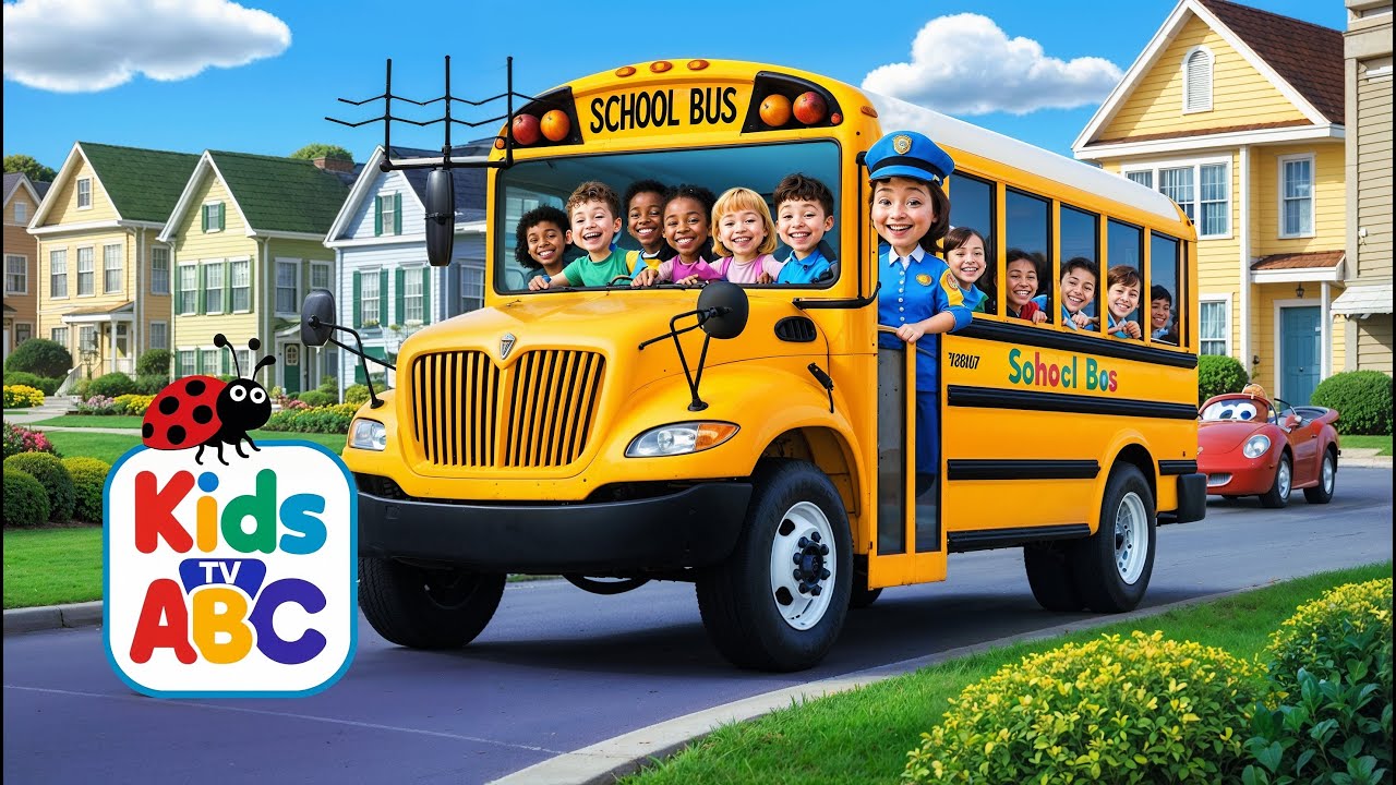Wheels On The Bus Poem | Nursery Rhyme Song And Children Rhymes & Kids ...