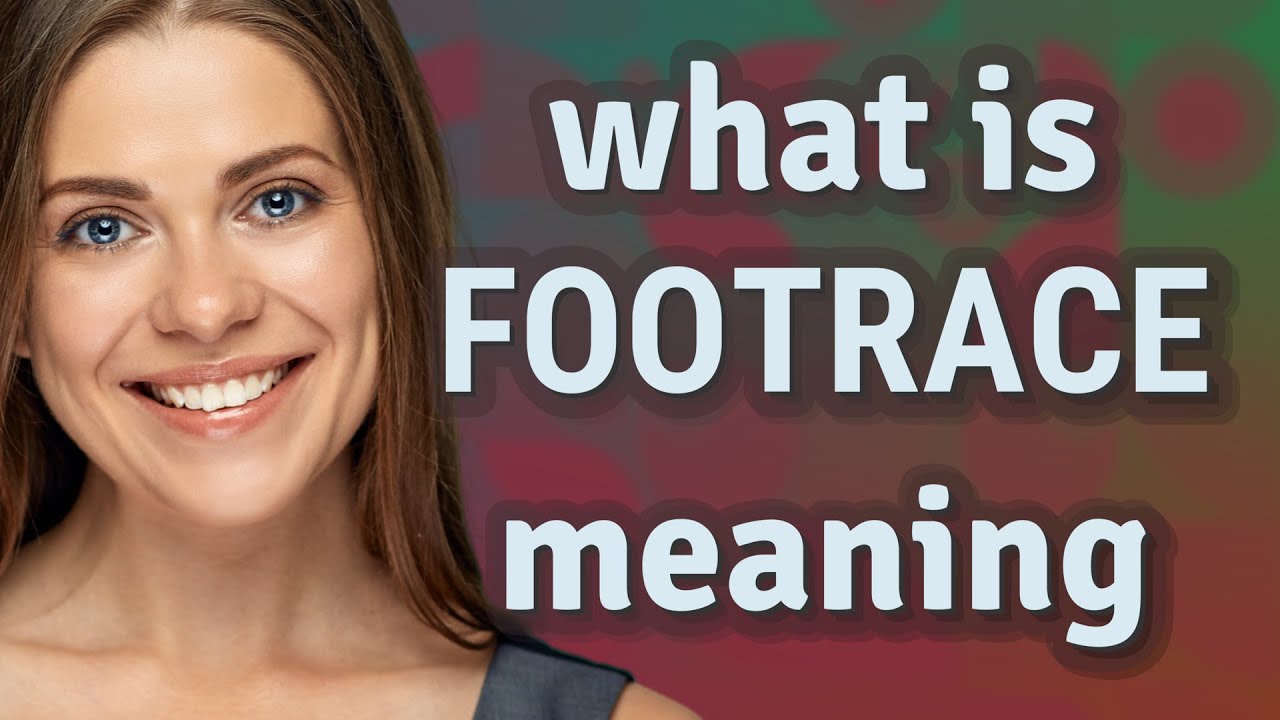 Footrace | meaning of Footrace - YouTube