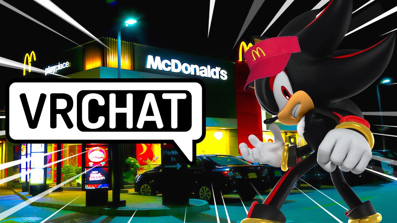 SHADOW WORKS AT MCDONALDS IN VRCHAT! | Sonic The Hedgehog 3 SKIT - YouTube