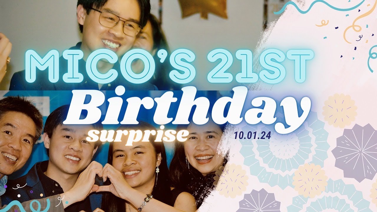 MIGUEL YAP'S 21ST BIRTHDAY SURPRISE 💙💚 {10.01.24} - YouTube