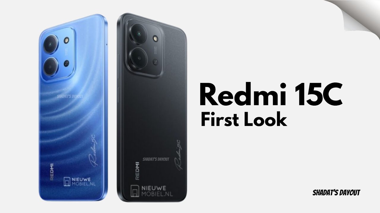 Redmi 15C First Look, Features, Specs, Price, Release Date - YouTube
