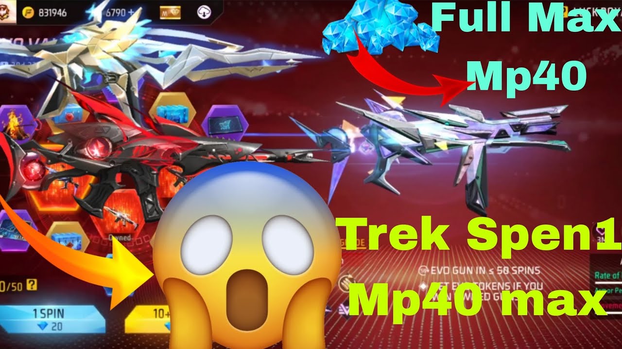 Mp40 Full Max l New Evo Vault Free Fire Max l Evo Vault Event l FF Mo40 ...
