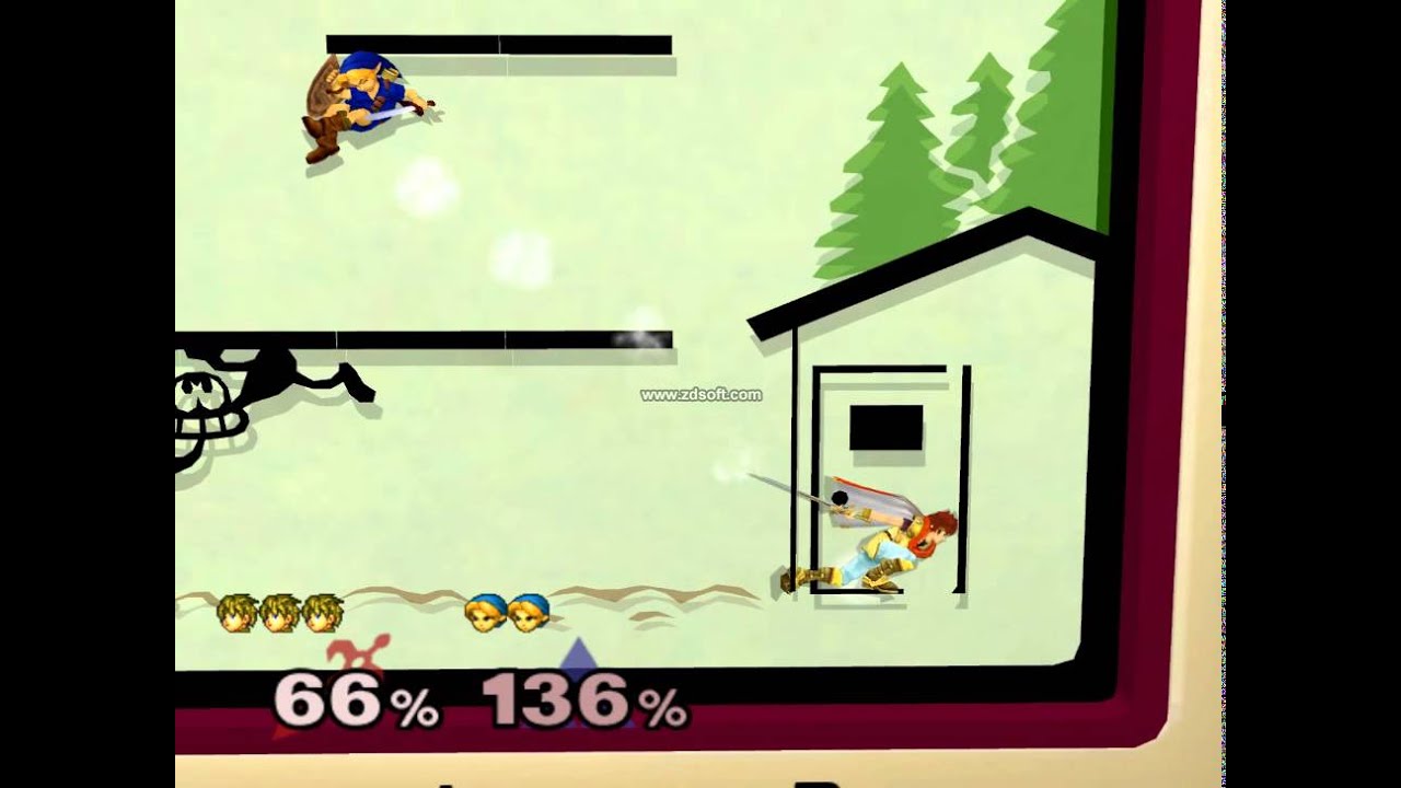 Super Smash Bros Melee 1V1 Roy Vs. Young Link - YouTube