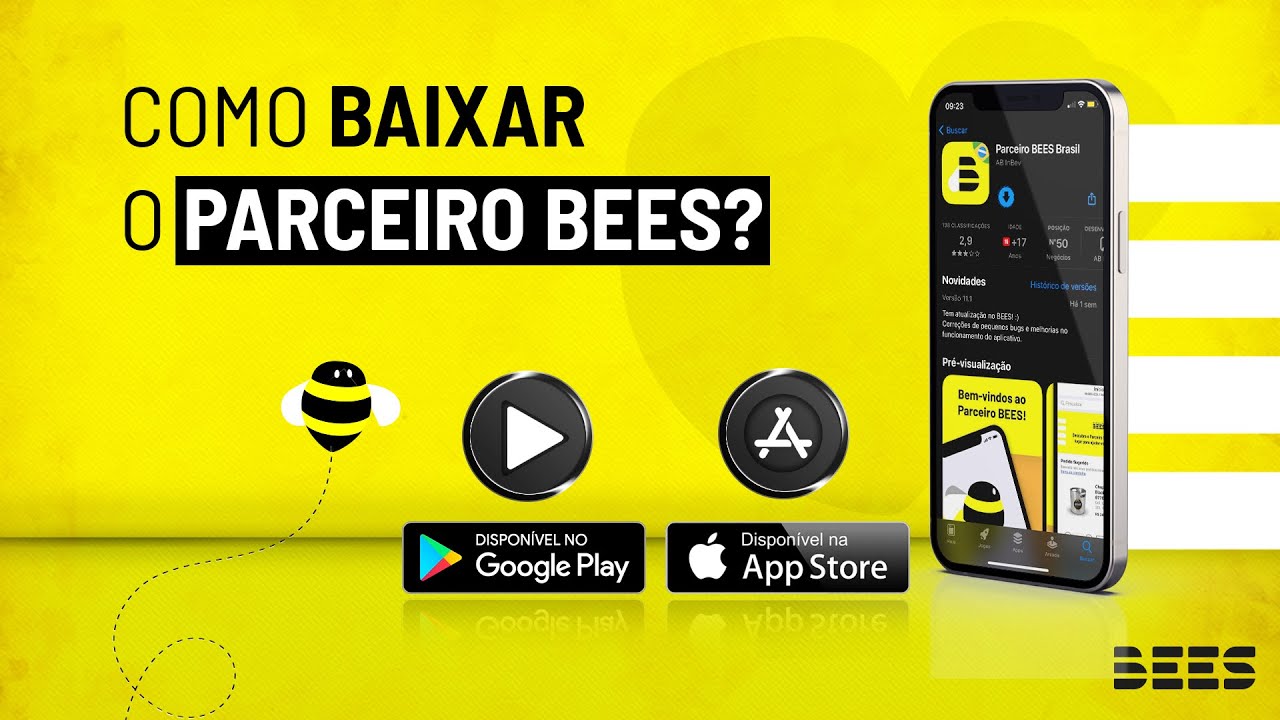 Como baixar o aplicativo do BEES? - YouTube