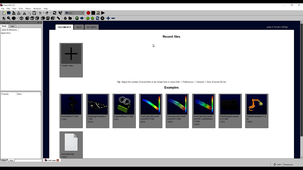 FreeCAD - How to Solve FreeCAD 0.18 Display Problem - YouTube