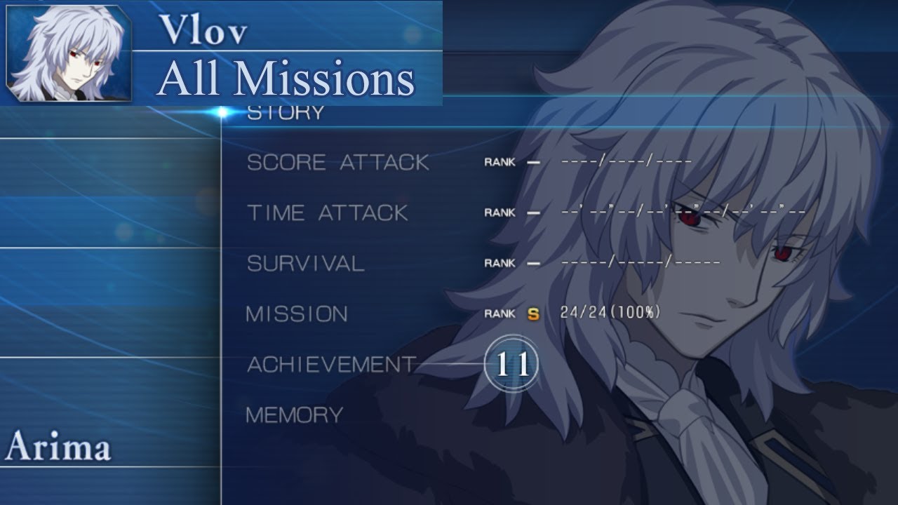 Melty Blood Type Lumina - Vlov All Missions - YouTube