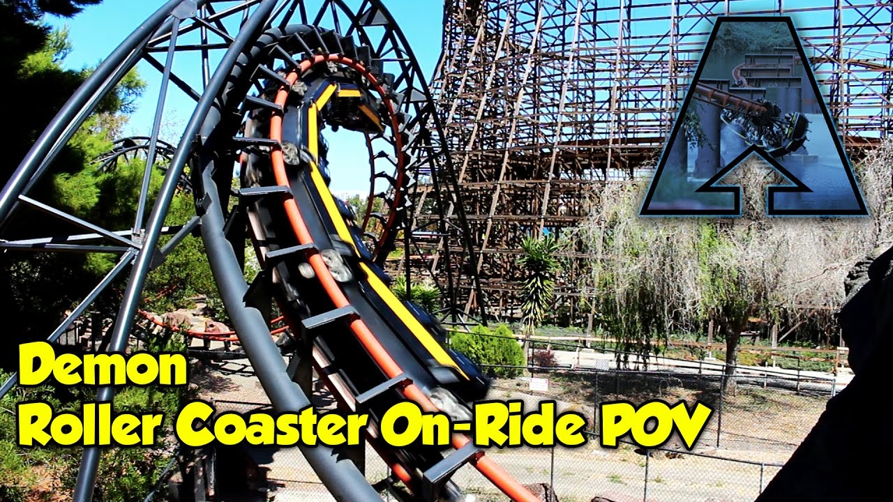 Demon Roller Coaster 4K On-Ride POV - California's Great America [Arrow ...