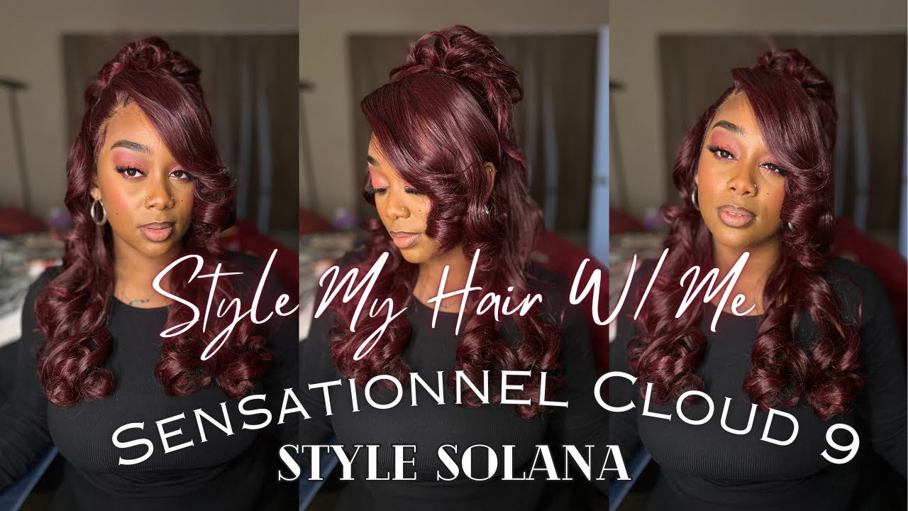 STYLE MY HAIR W/ME | SENSATIONNEL CLOUD 9| 13X6 LACE FRONT WIG| STYLE ...