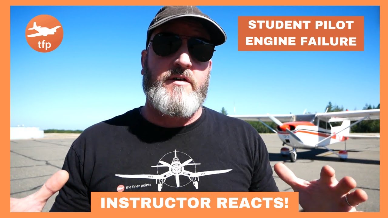 FLIGHT INSTRUCTOR REACTS TO STUDENT PILOT ENGINE FAILURE - YouTube