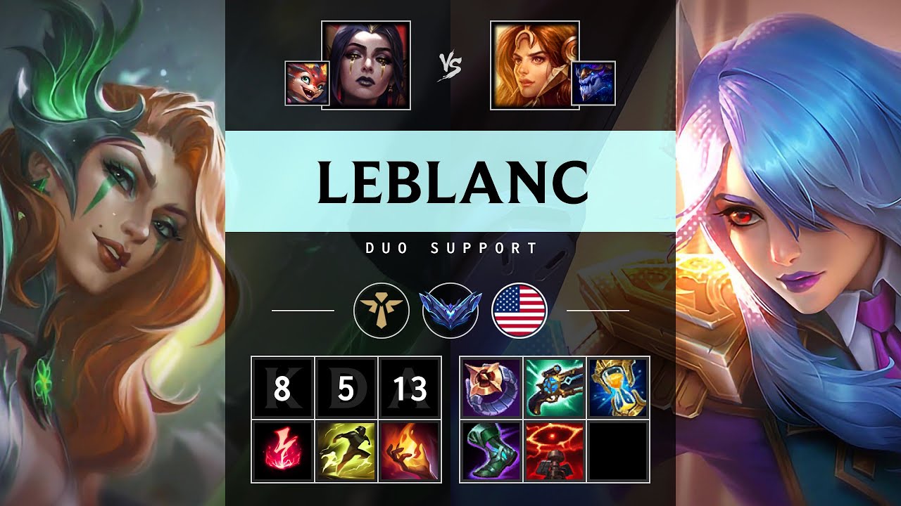 LeBlanc Support vs Leona - NA Diamond Patch 25.17 - YouTube