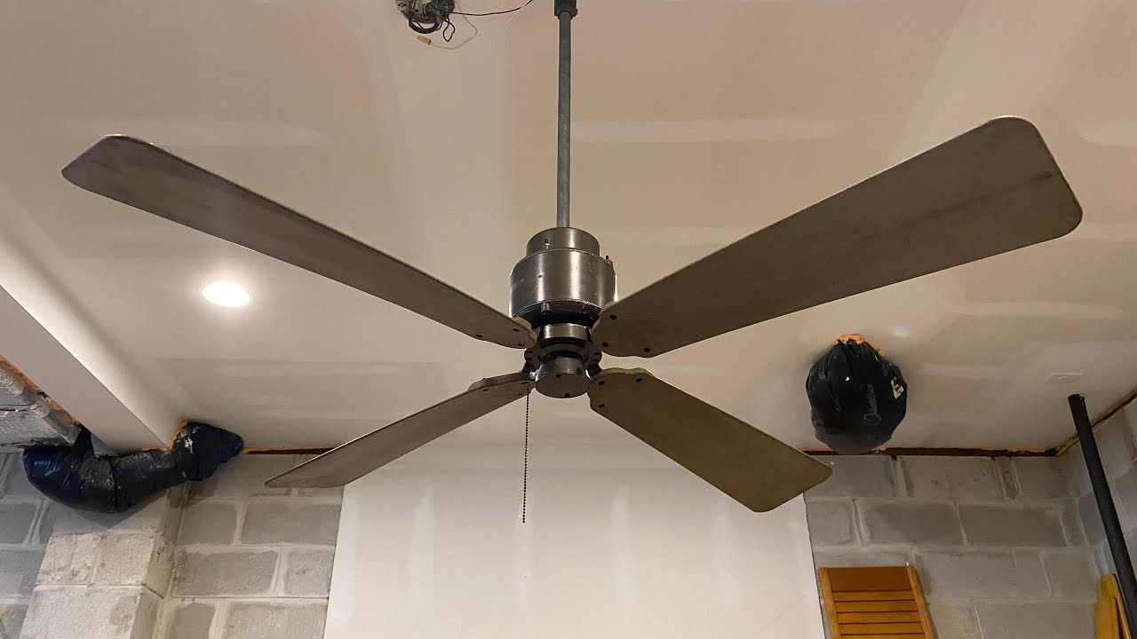Emerson Heat Fan Ceiling Fan c.1970's - YouTube