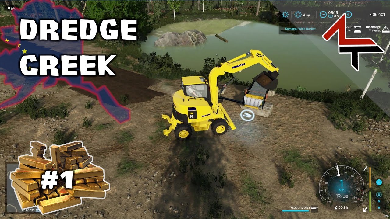 Gold fever - FS22 | First small gold mining steps on Dredge Creek ...