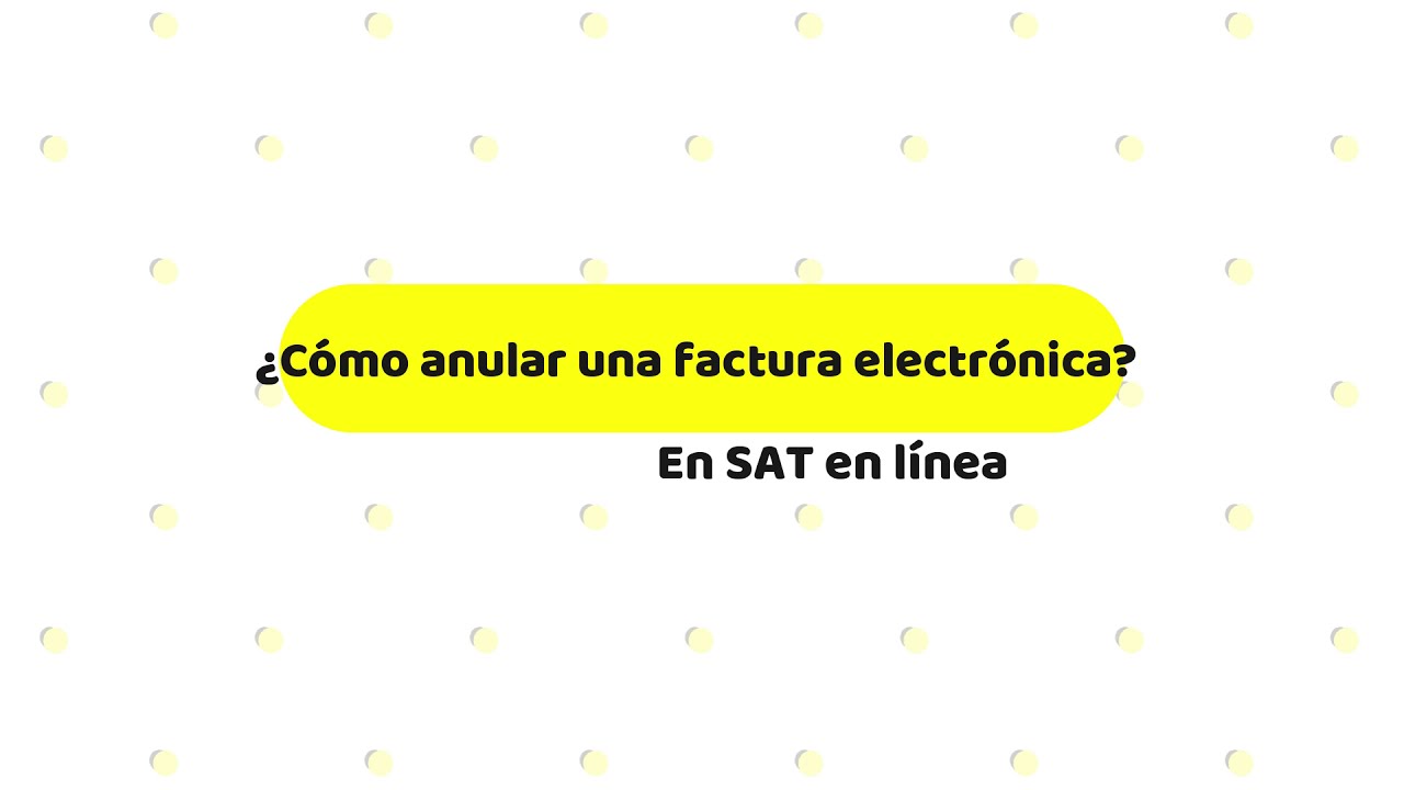 ¿Cómo emitir una factura electrónica? en SAT en línea Guatemala - YouTube