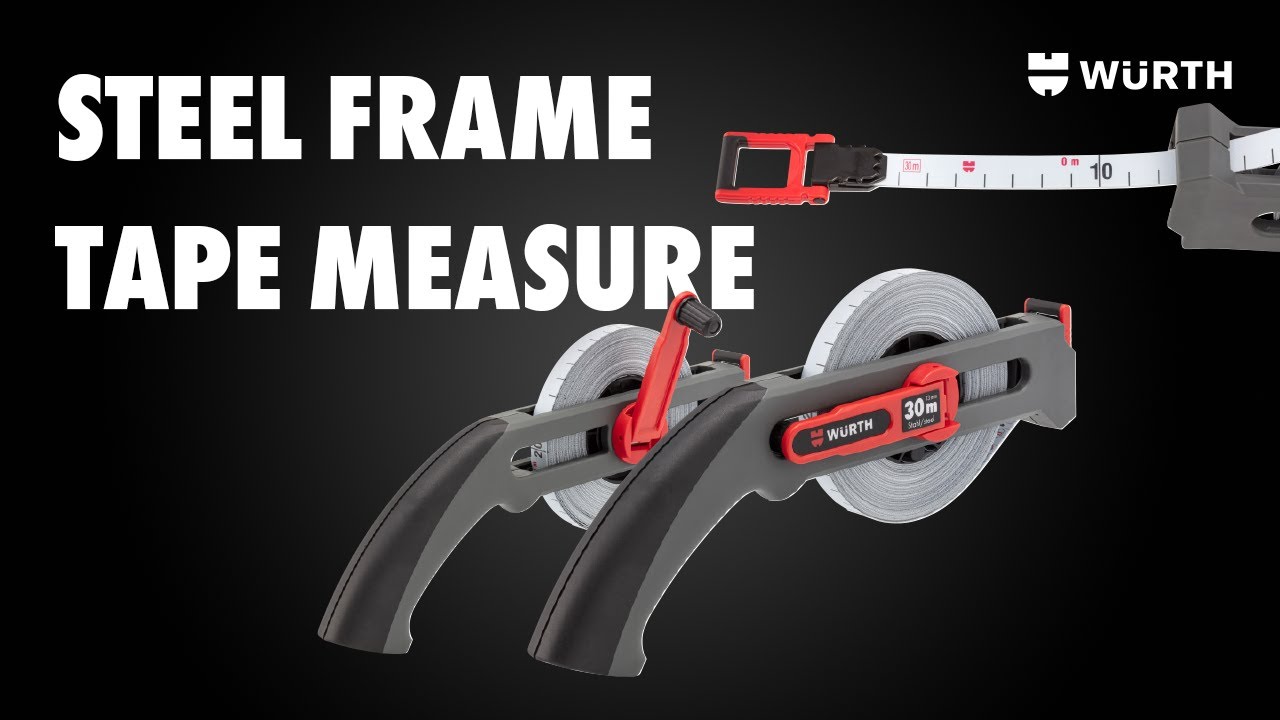 Wurth Steel Frame Tape Measure 30M | Würth Malaysia - YouTube